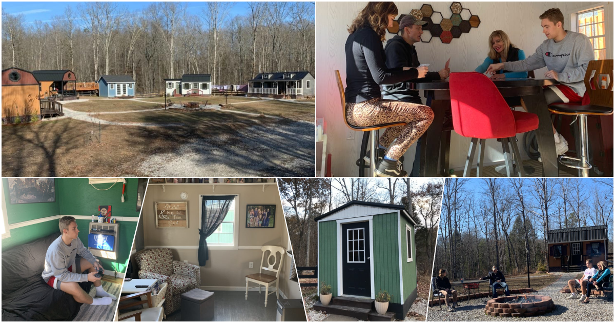 The Children Have Their Own Homes in a Private Tiny-house Village that ...